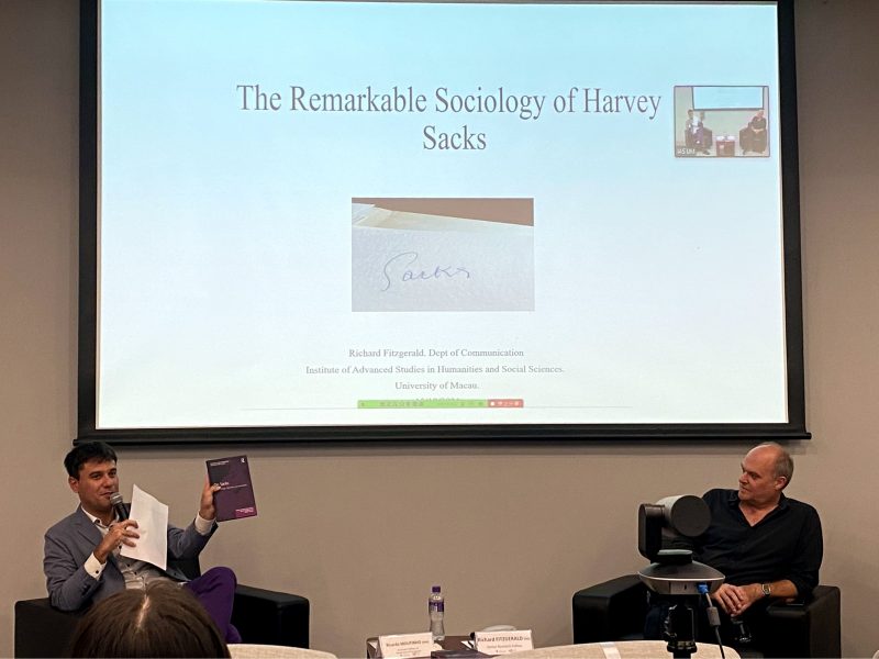 高研院崇文講座第二講：The Remarkable Sociology of Harvey Sacks - Institute of ...